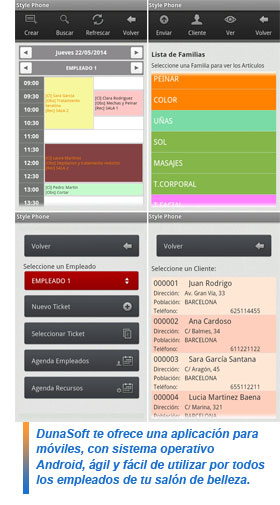 DunaSoft presenta Style Phone, un software para salones de belleza